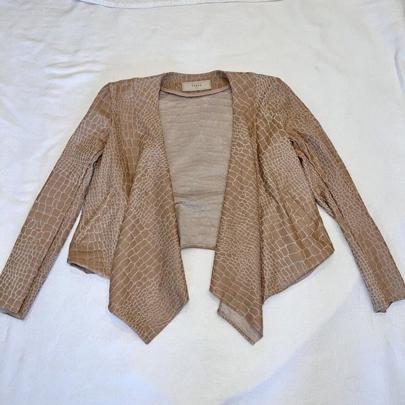 Blank NYC | Jackets & Coats | Blank Nyc Faux Leather Waterfall Tan ...